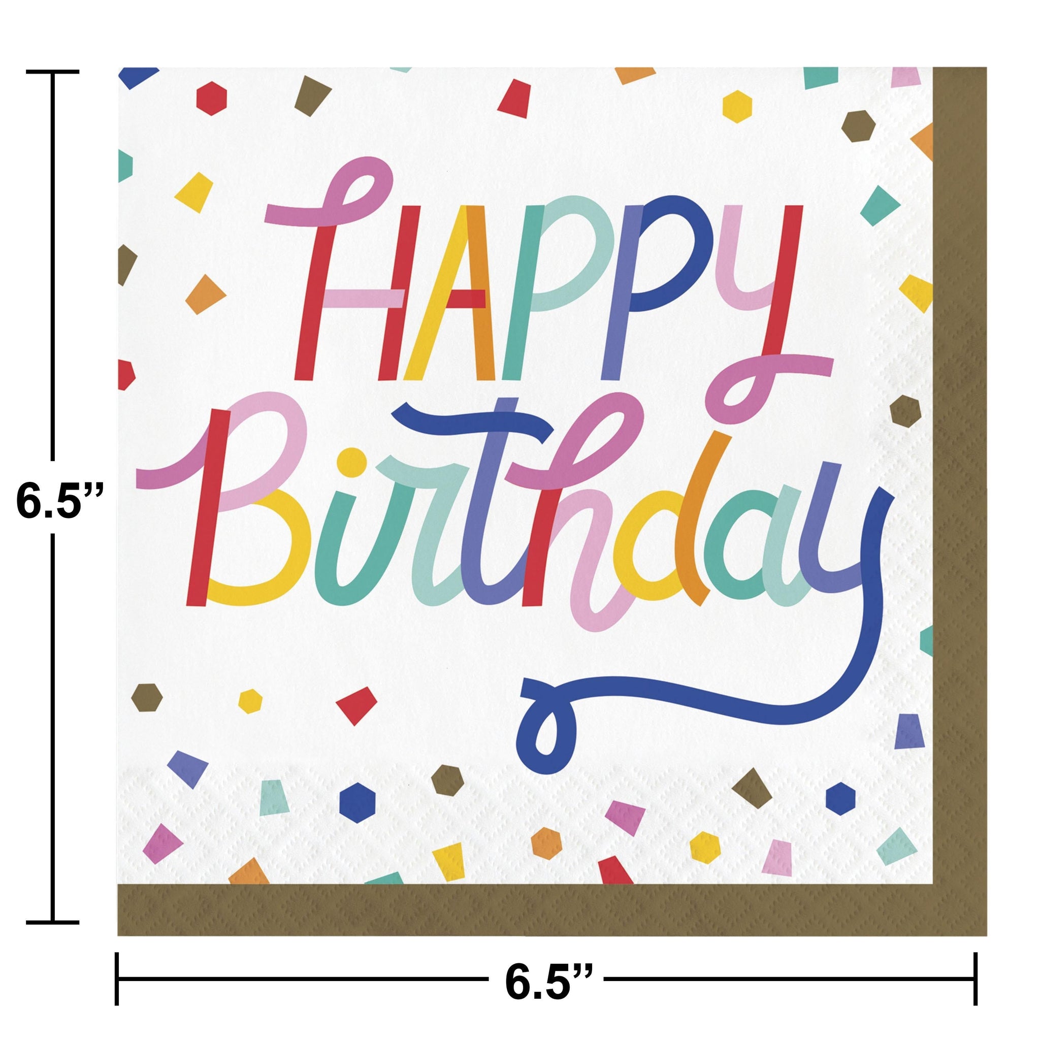192 pc Bulk Birthday Confetti 2Ply Luncheon Napkin by Creative ...