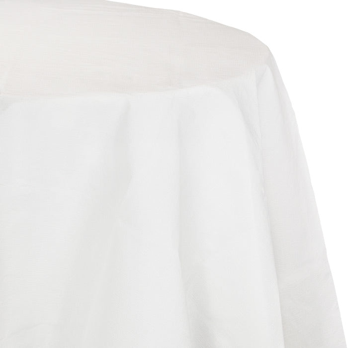 12 Count White Round Paper Table Covers 82 inch | Creative Converting ...