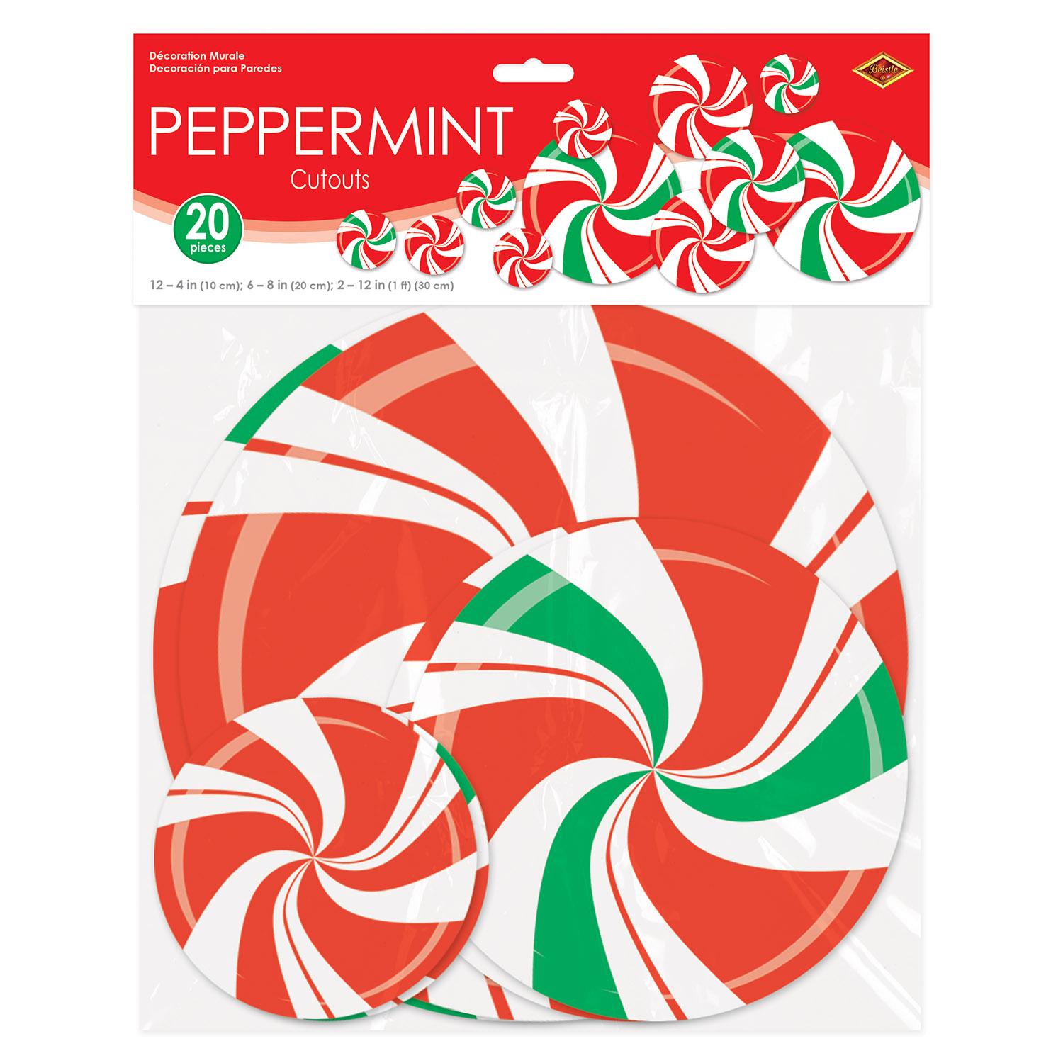 Beistle Christmas Peppermint Cutouts – Bulk Party Supplies