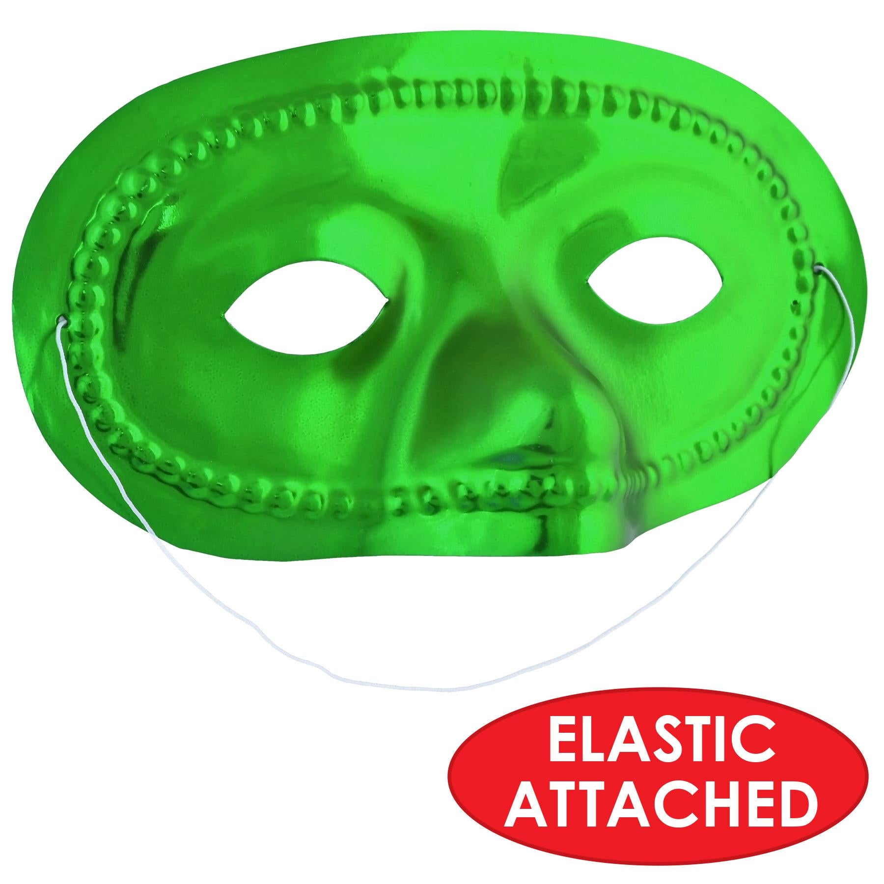 Mardi Gras Metallic Half Mask | Beistle – Bulk Party Supplies