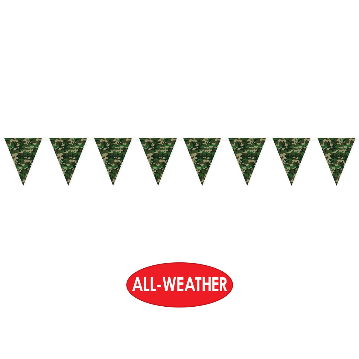 Redneck Party Supplies - Camo Flag Pennant Banner