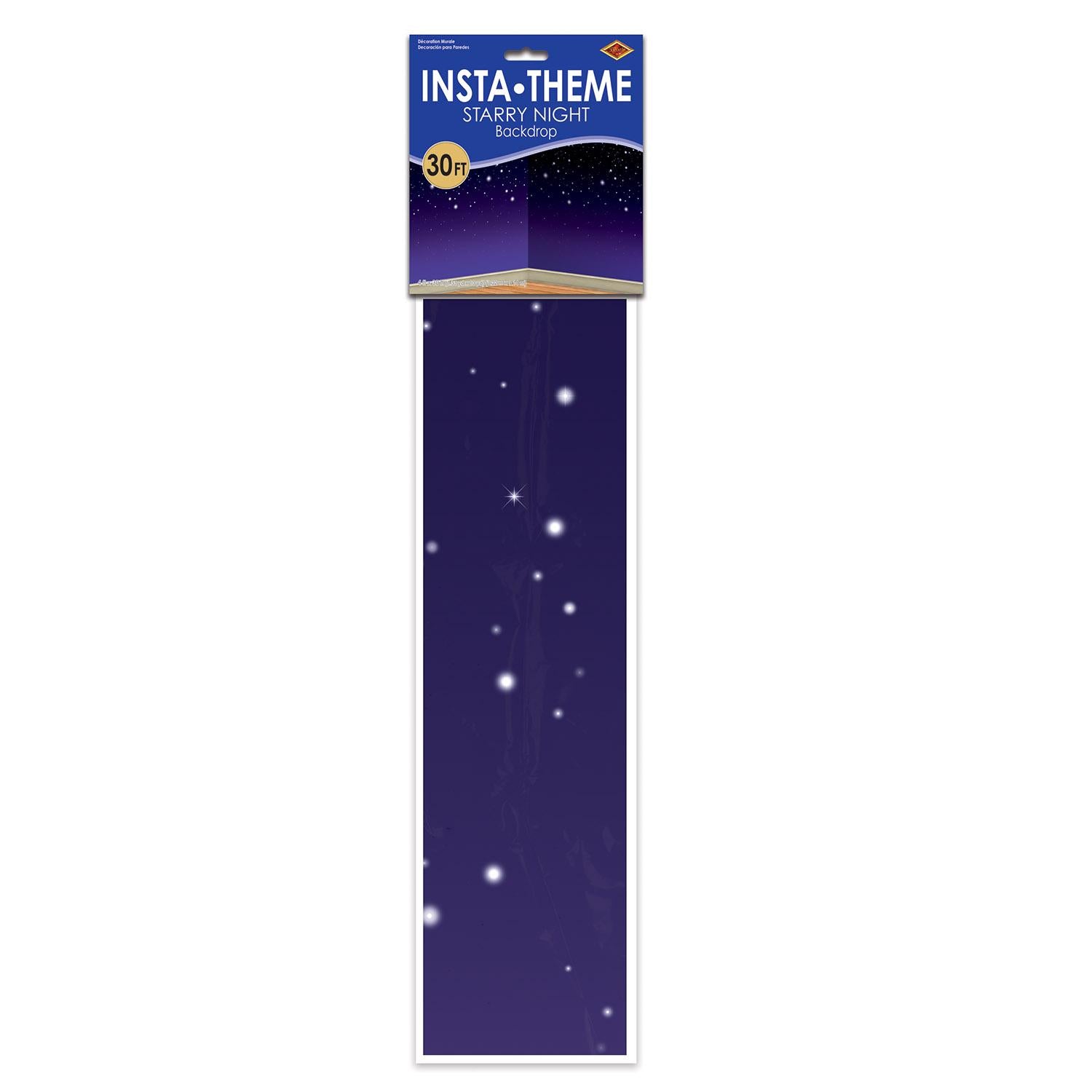 Beistle Starry Night Party Backdrop – Bulk Party Supplies