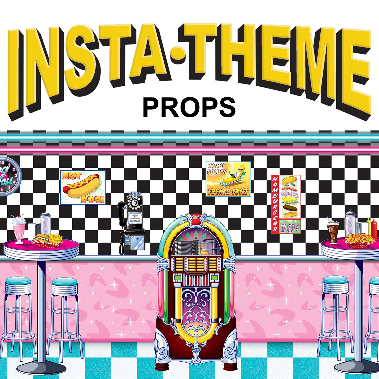 Beistle Soda Shop Tables & Stools Party Props – Bulk Party Supplies
