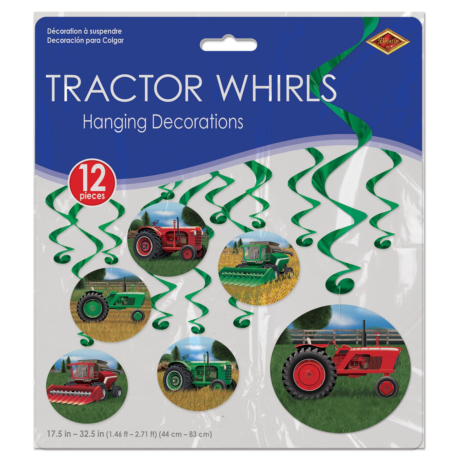 Beistle Tractor Party Whirls – Bulk Party Supplies