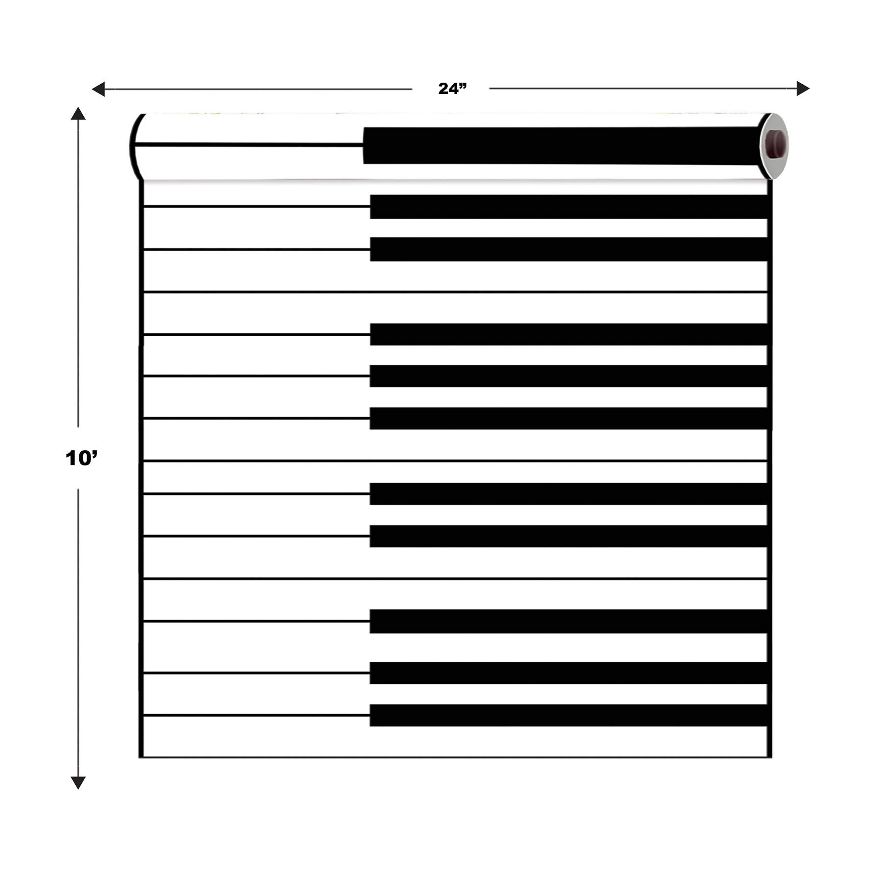Piano Keyboard Runner 24" x 10' | Beistle – Bulk Party Supplies