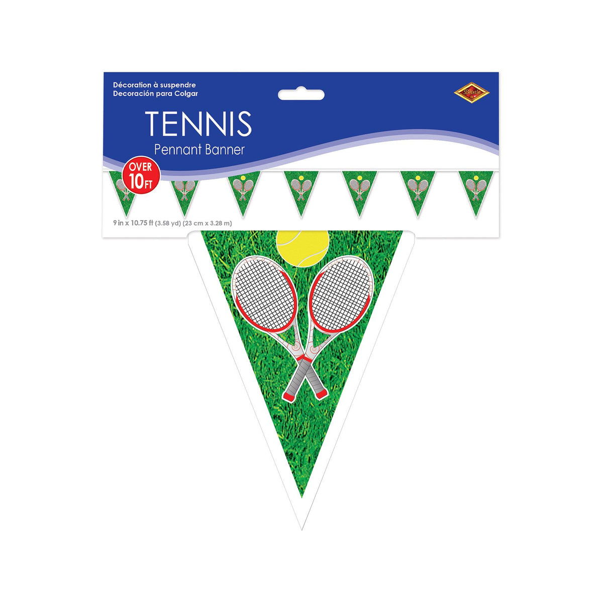 Tennis Pennant Banner, party supplies, decorations, The Beistle Company ...