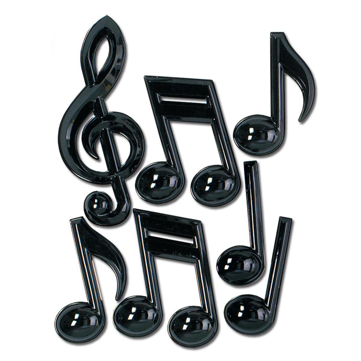 Beistle Black Plastic Musical Party Notes – Bulk Party Supplies
