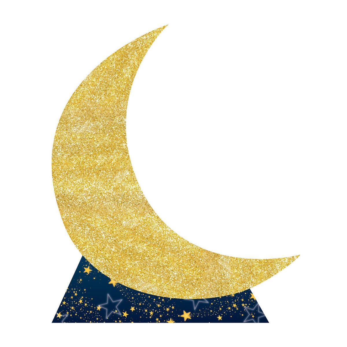 Beistle Starry Night Crescent Moon Party Stand-Up Decoration – Bulk ...