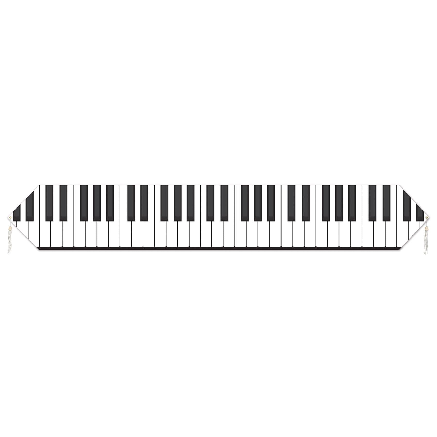 Printed Piano Keyboard Party Table Runner | Beistle – Bulk Party Supplies