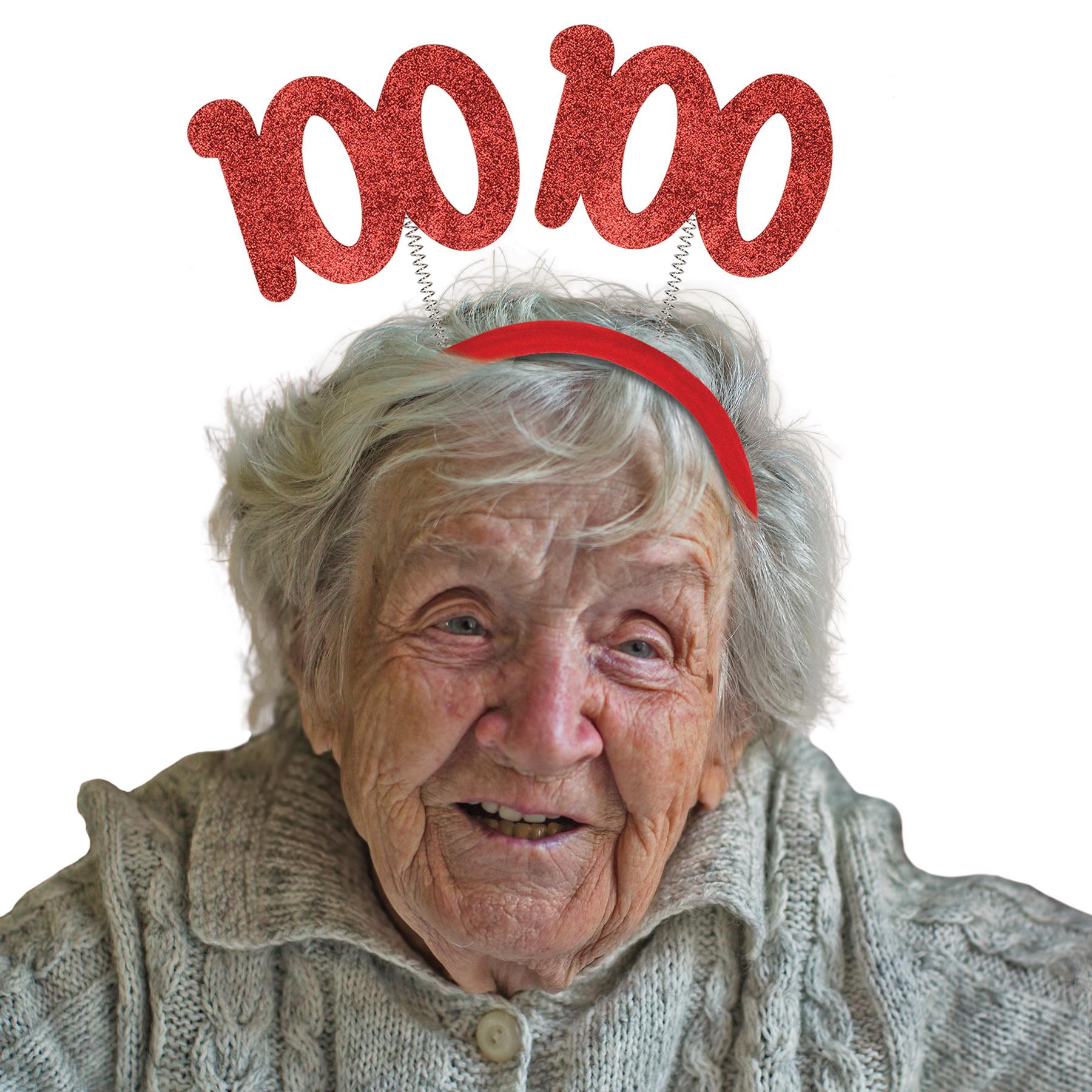Beistle 100th Birthday Party Glittered Boppers – Bulk Party Supplies