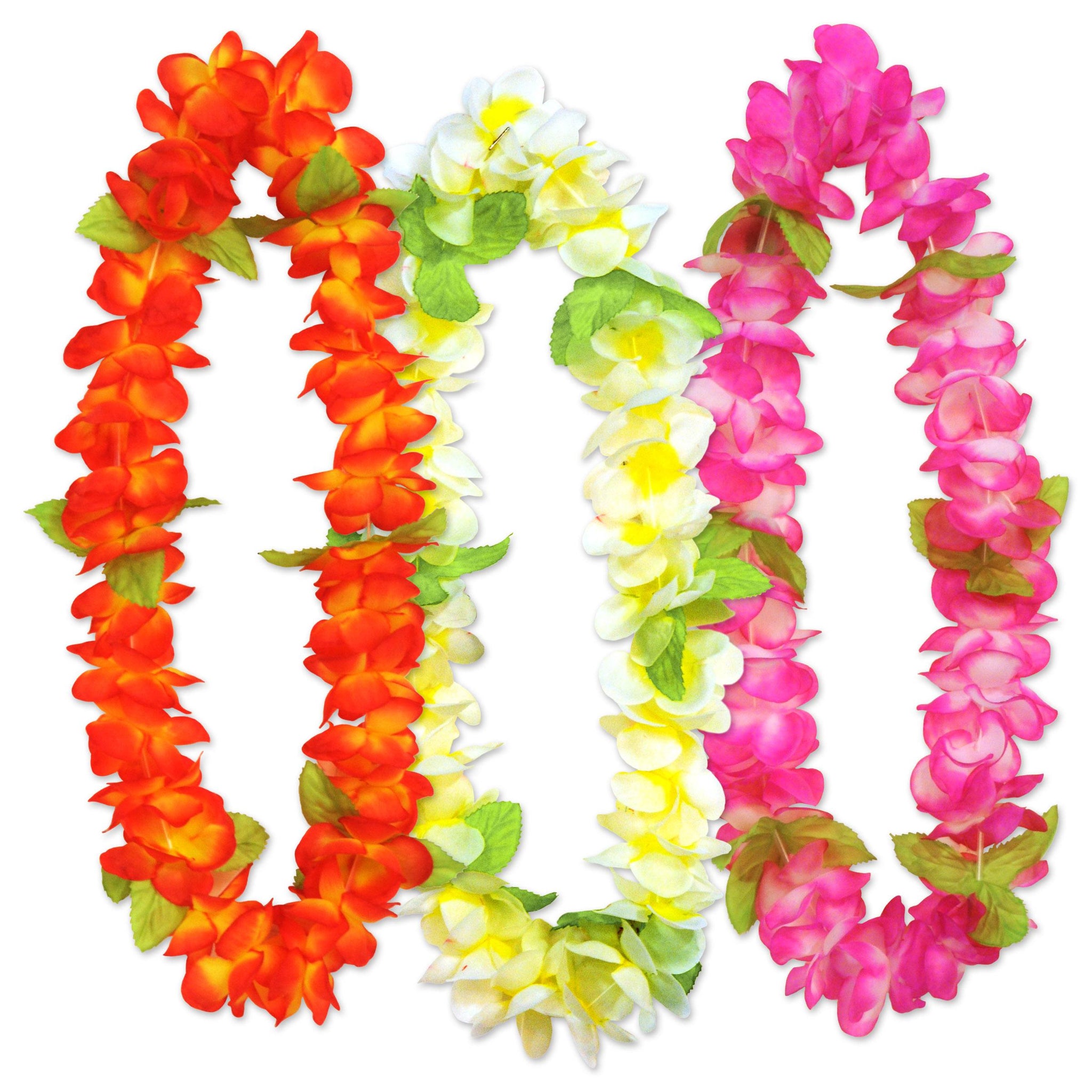 3 Count Luau Party Sunset Floral Leis 36" | Beistle – Bulk Party Supplies