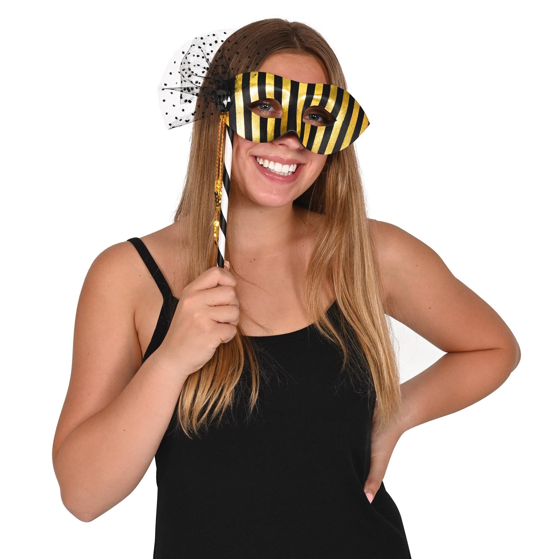 Party Mask with Stick | Beistle – Bulk Party Supplies
