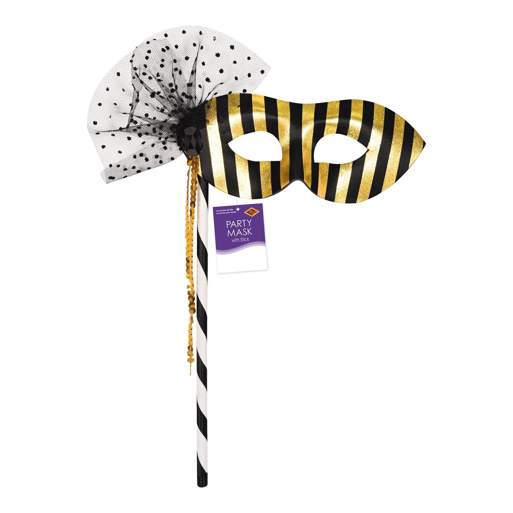 Party Mask with Stick | Beistle – Bulk Party Supplies